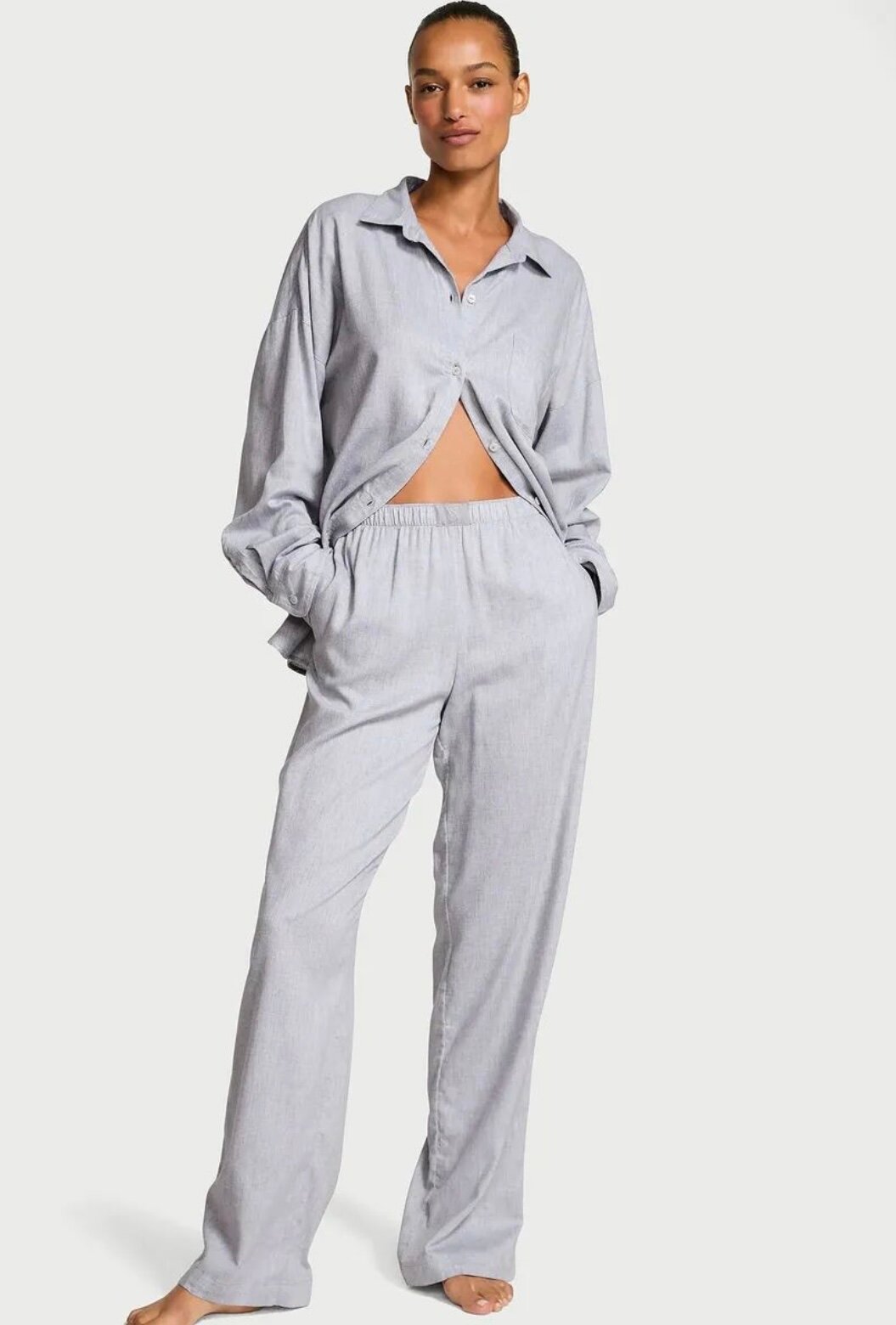 Пижама Victoria's Secret Modal-Cotton Long Pajama Set