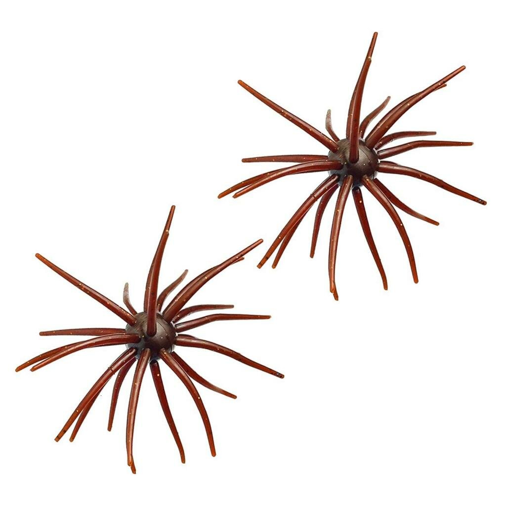 Искусственные воблеры «морской еж», Коричневый - 2 маленьких кусочка