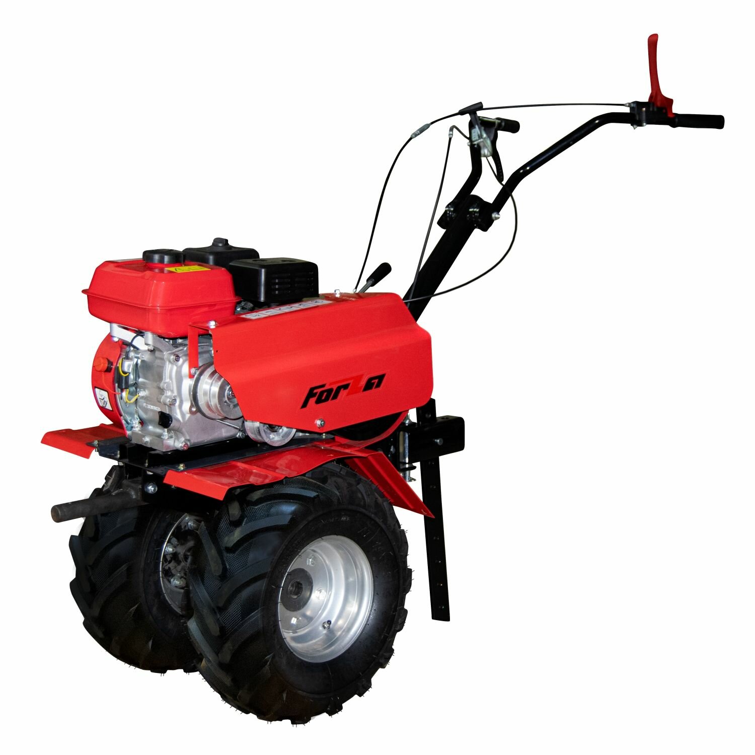 Мотоблок МБ2-702Р "FORZA" (7 л. с, редуктор алюминиевый, ременой, 4 вперед/2 назад, редуктор с дифференциалом (с разблокировкой), вал d-30мм, фрезы: 2 группы (16 ножей), колеса 19-7*8 экстрим)