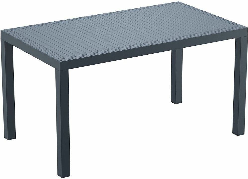 Стол пластиковый ReeHouse Orlando 140 Антрацит Размеры: Высота 750мм Глубина 800мм Ширина 1400мм