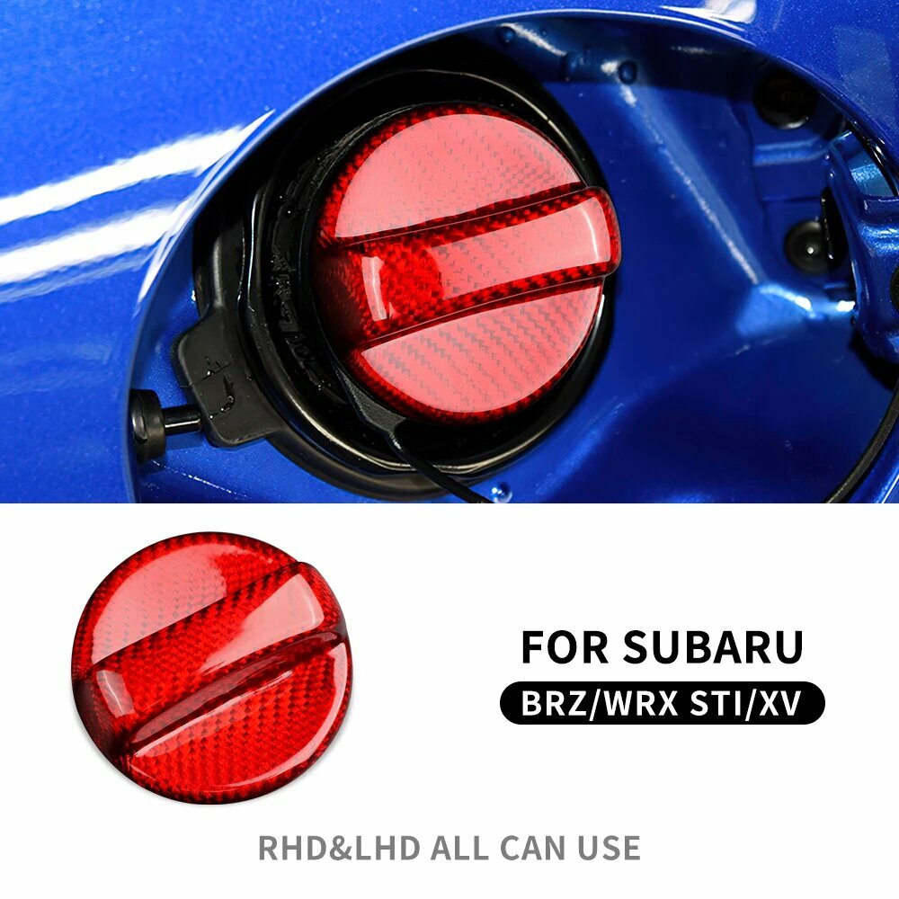 Наклейка на бампер из углеродного волокна Red для Subaru BRZ/WRX/STI/XV