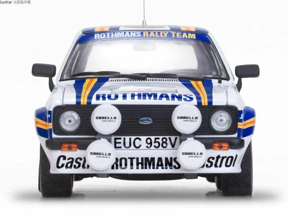 SunStar Модель автомобиля в масштабе 1:18 Ford Escort RS1800 Rally Car 4497