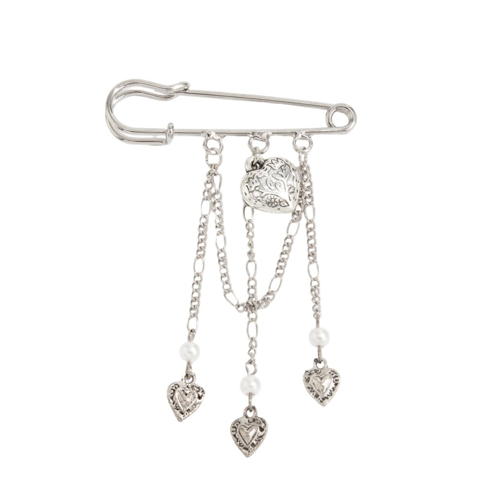 Alloy Tassels Safety Pin Pants Jeans Shortener Pin Decorative Fringe Brooch For Trouser Clothing Sewing Craft Project