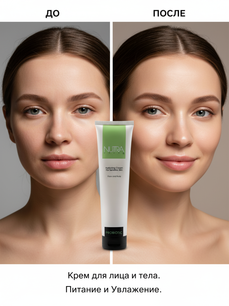 Увлажняющий питательный крем с пробиотическим комплексом Nutracare Hydrating Cream | Иранская косметика с пробиотиками