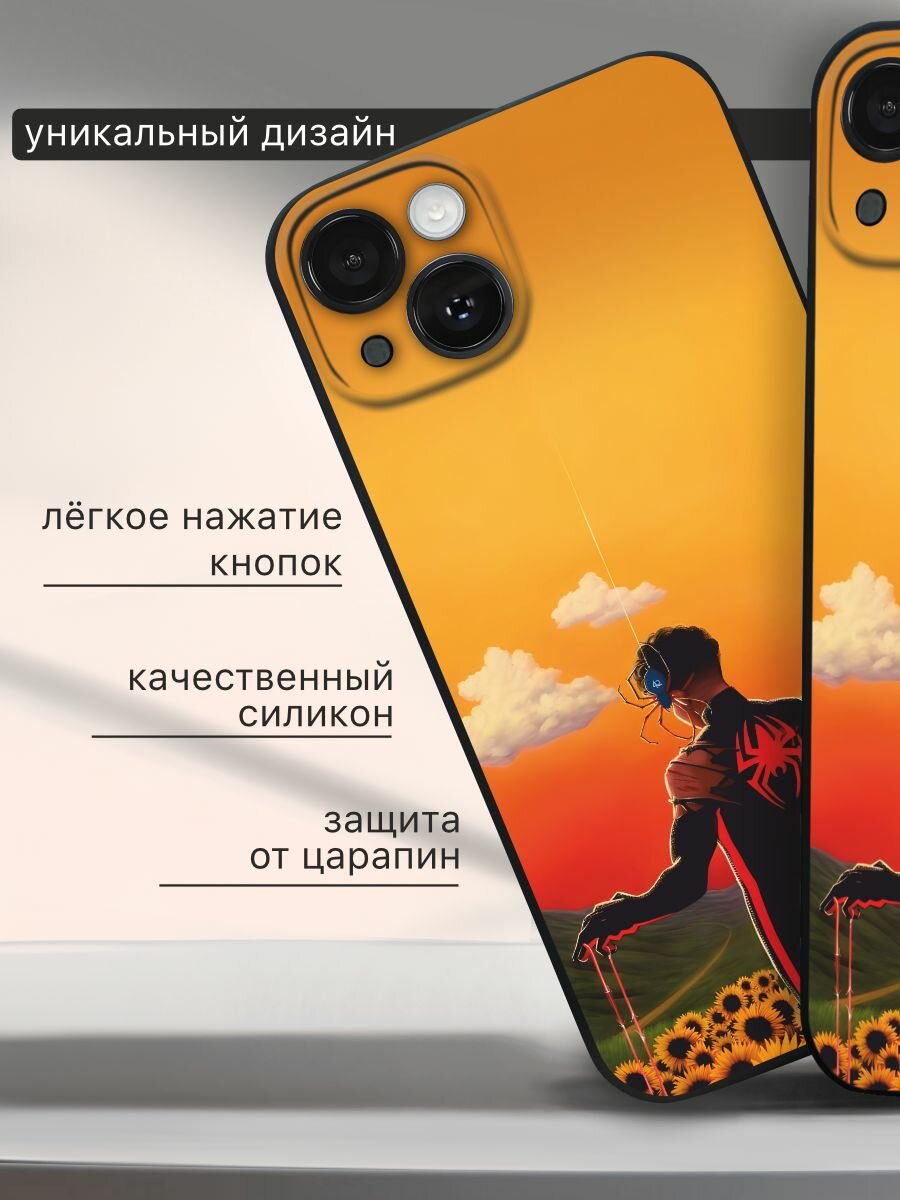 Чехол на iPhone 13 Spiderman - Супергерой — фото 1