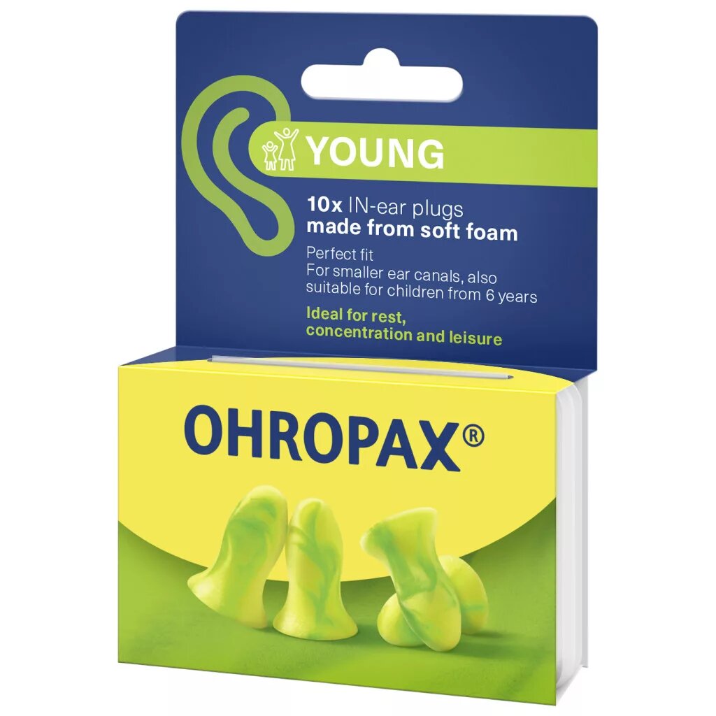Беруши OHROPAX "Soft Mini", экстра мягкие, для узкого слухового прохода, звукопоглощение 35дБ, 10шт