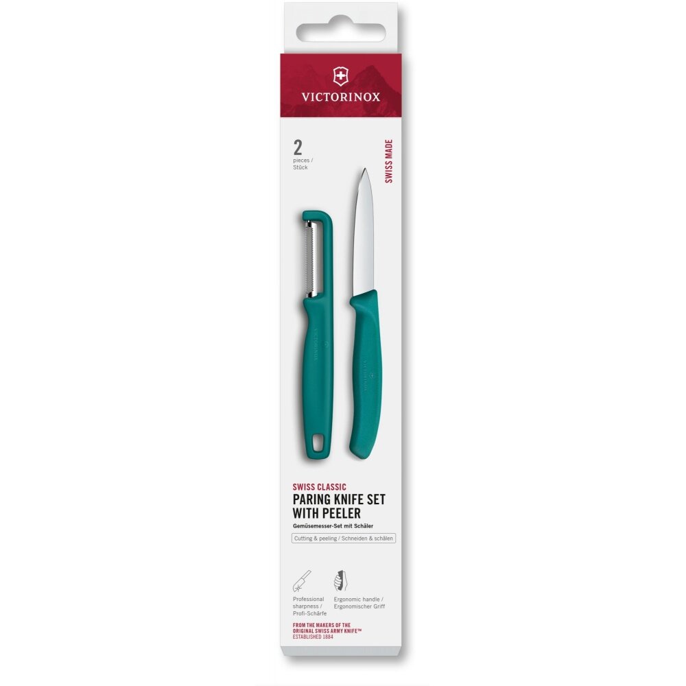Victorinox Kitchen 6.7114.21C1 Набор нож/овощеч. victorinox swiss classic, 2 предмета, зеленый