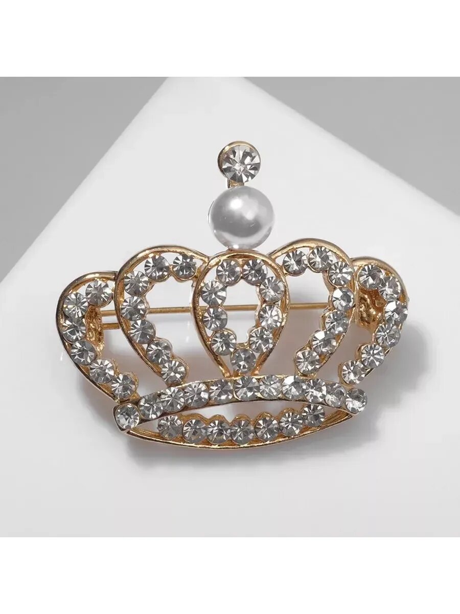 Брошь, стразы