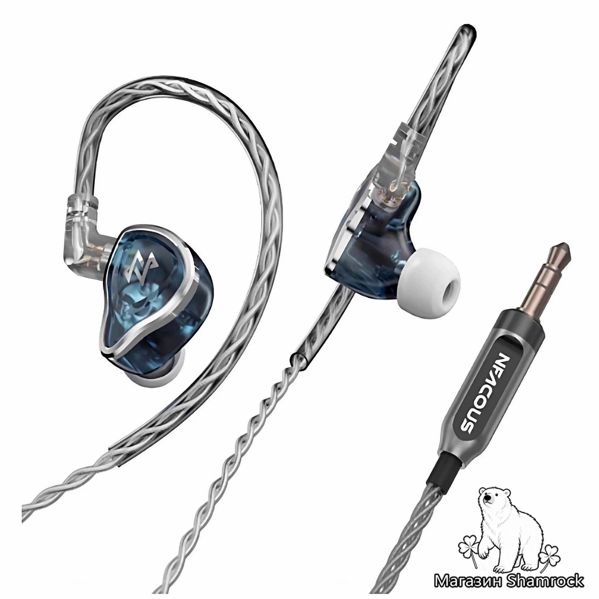 NF Audio NM20: Внутриканальные проводные мониторные наушники для сцены с одним динамиком (для вокалистов и трансляций)