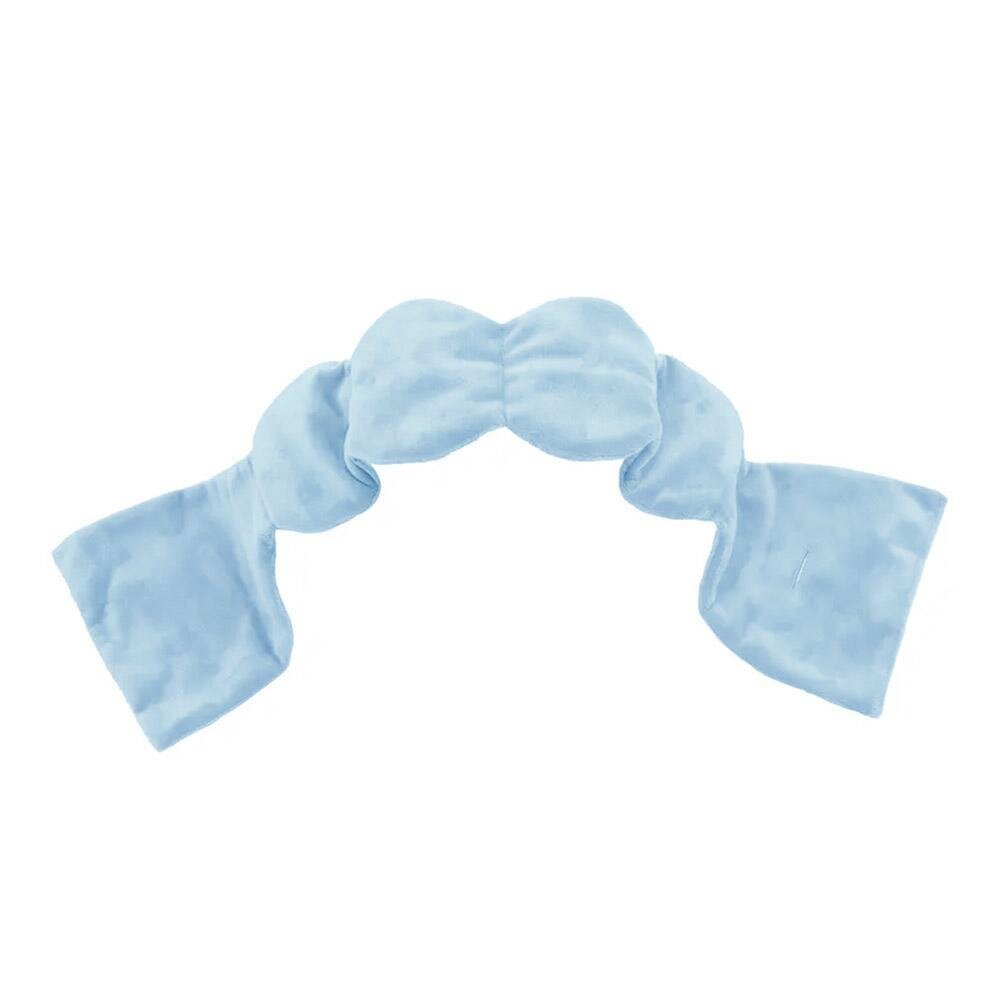 Двусторонняя флисовая маска для глаз с эффектом тяжести, можно нагревать, полезный домашний аксессуар