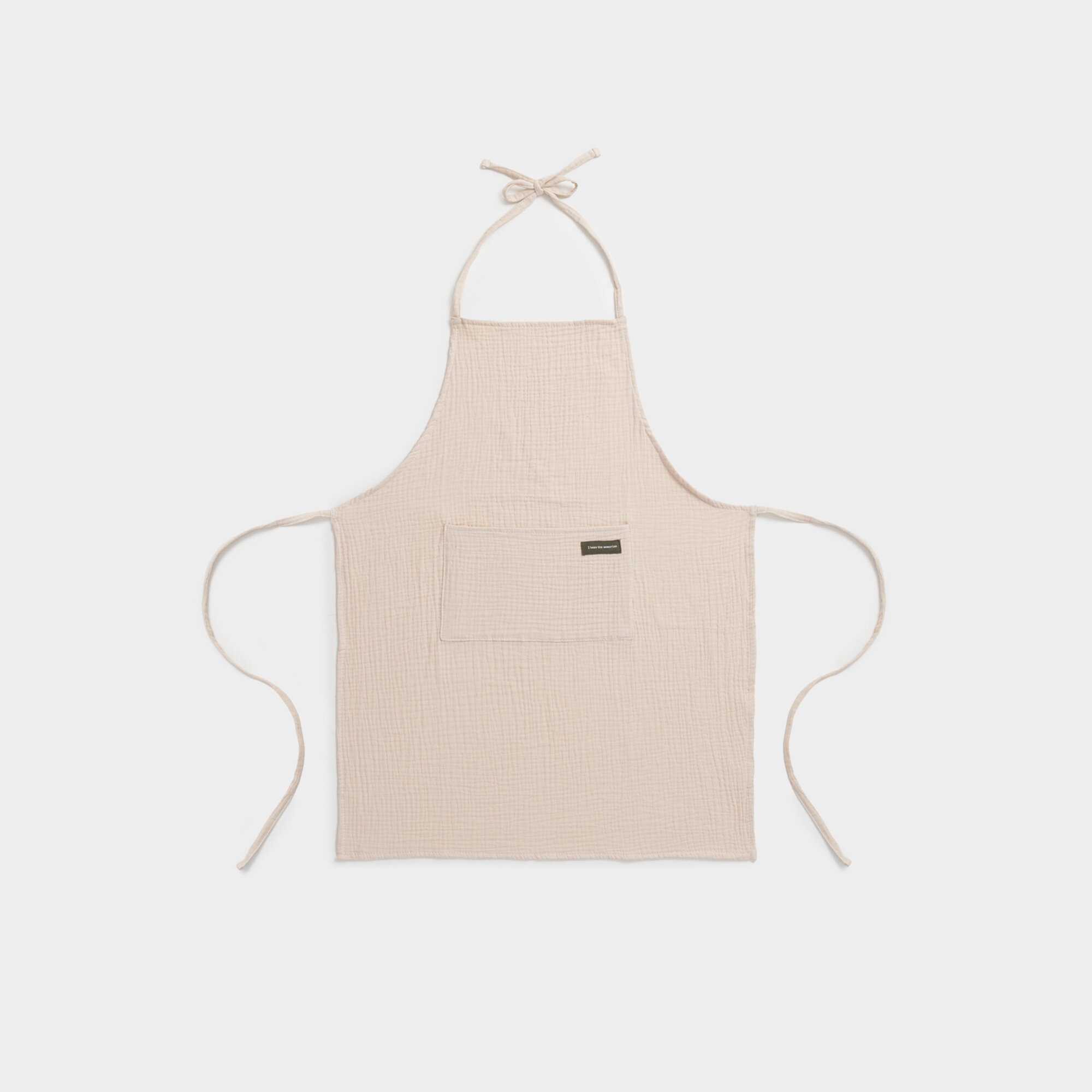 Фартук, 65х80 см, муслин, бежевый, Muslin kitchen, Kuchenland