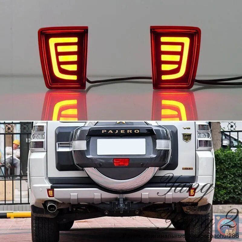 Светодиод Задние катафоты Свет применяется к Mitsubishi Pajero IV 2006-2017 V93 V97 V85 V87-DINGSHANG