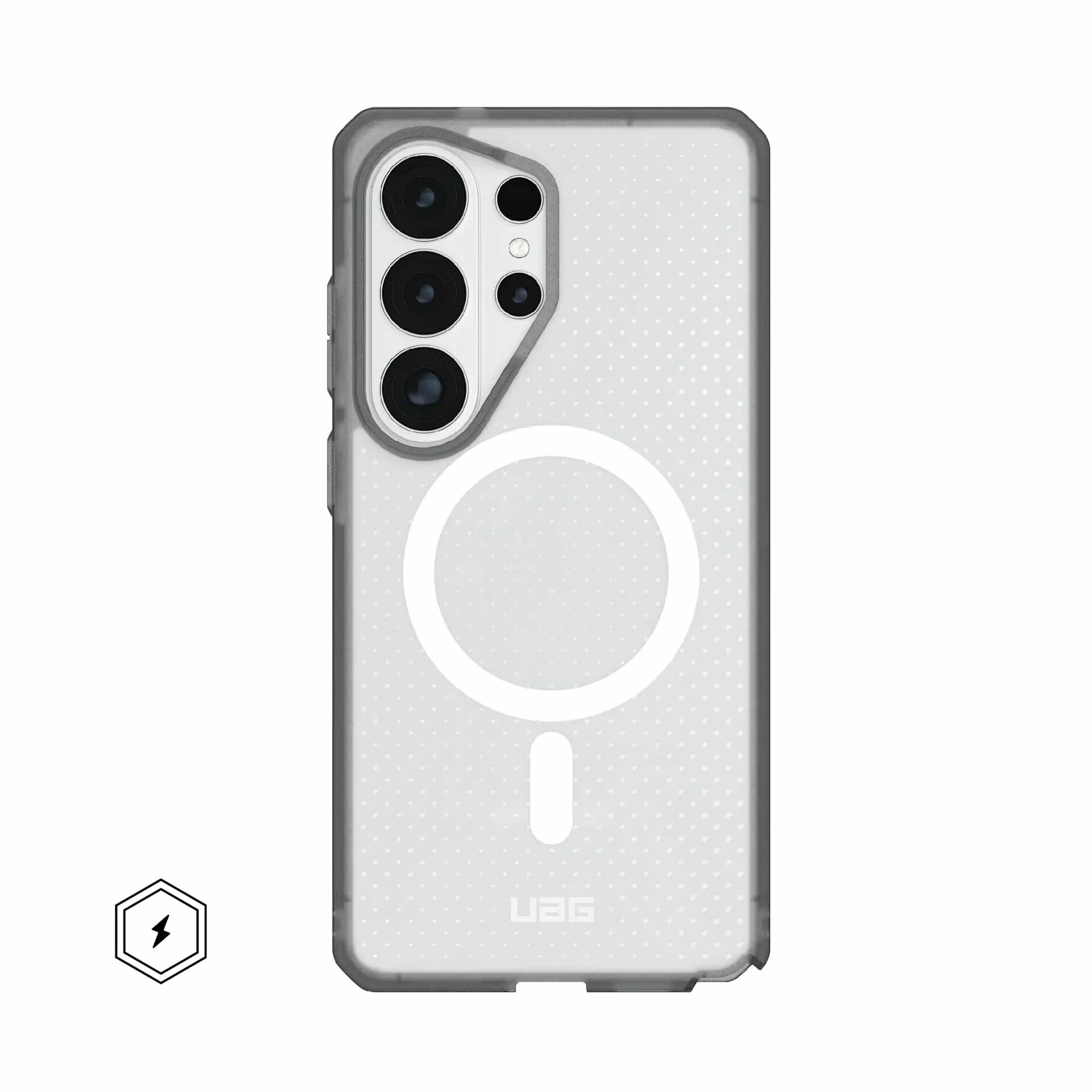 Чехол с поддержкой MAGSAFE Uag DOT для Samsung Galaxy S26 Ultra, цвет прозрачный (Frosted Ice/Ash)