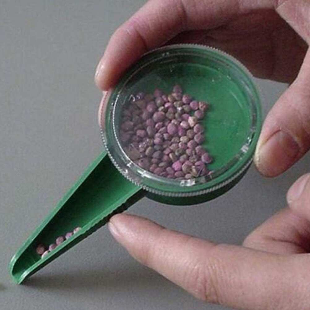 Набор из 1 зелёных пластиковых посевных рассеивателей для сада