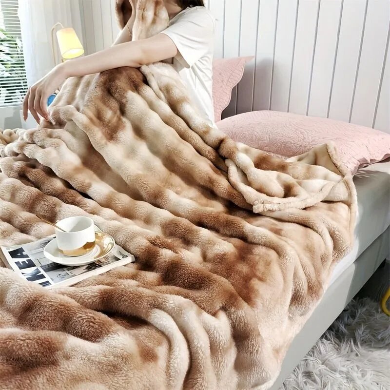 Плед жаккардовый, плюшевый сетевой фильтр башня , 200 см х 230 см