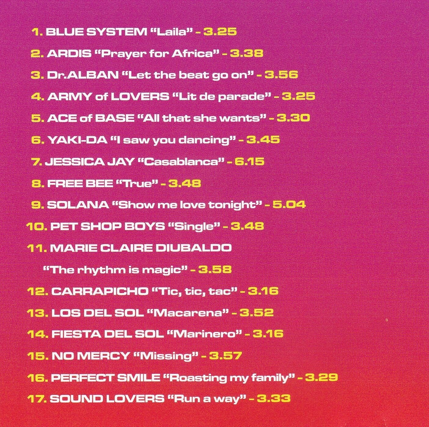 Dance Classics '90, 1998, 4-page, CD-Аудио — фото 1