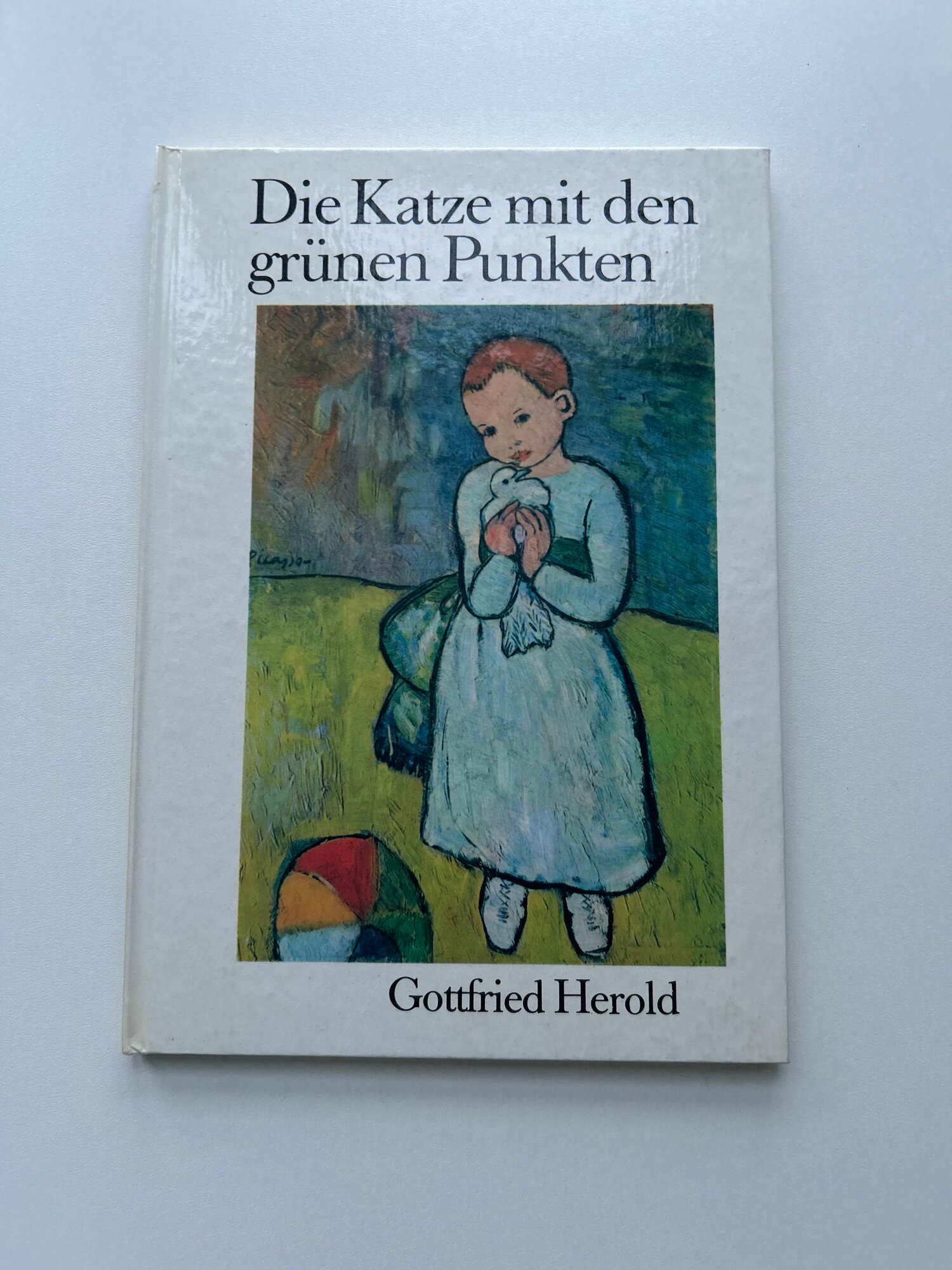 Книга Die Katze mit den grunen Punkten. Кошка с голубыми глазами. Издание 1976 года на немецком языке