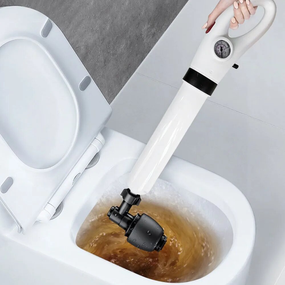 Гидравлический вантуз для прочистки засоров в унитазе и раковине, комплект из 6 элементов