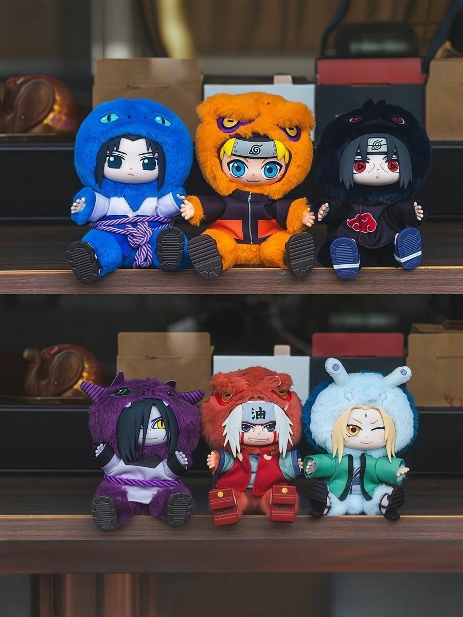 100% новинка TOPTOY, Naruto Cute Beast Party 2-го поколения, виниловая коробка для плюшевых игрушек blind box