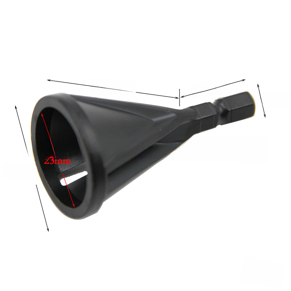 Cross-border new external chamfering high-speed steel deburring three-blade triangular handle hexagonal handle boutique external chamfering device (Hexagon handle black)