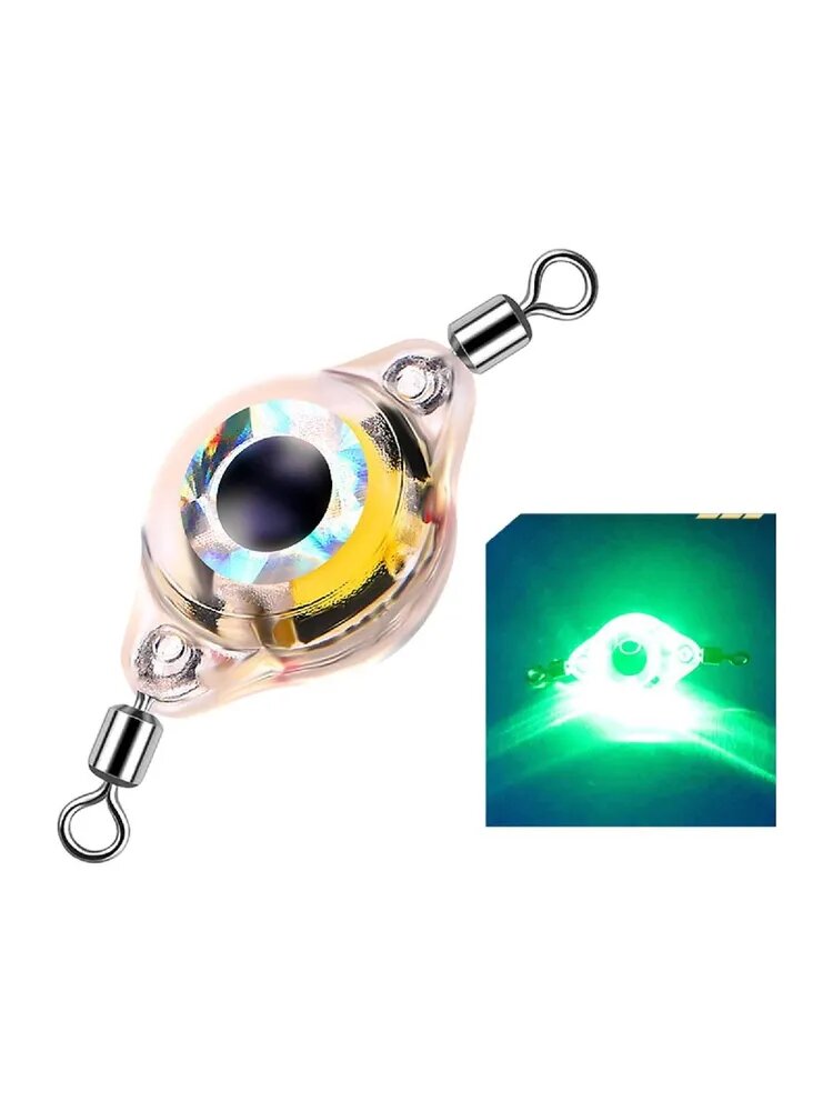 Электронная приманка, блесна светодиодная, моргающая блесна, мигалка на форель, 1шт.-зеленый