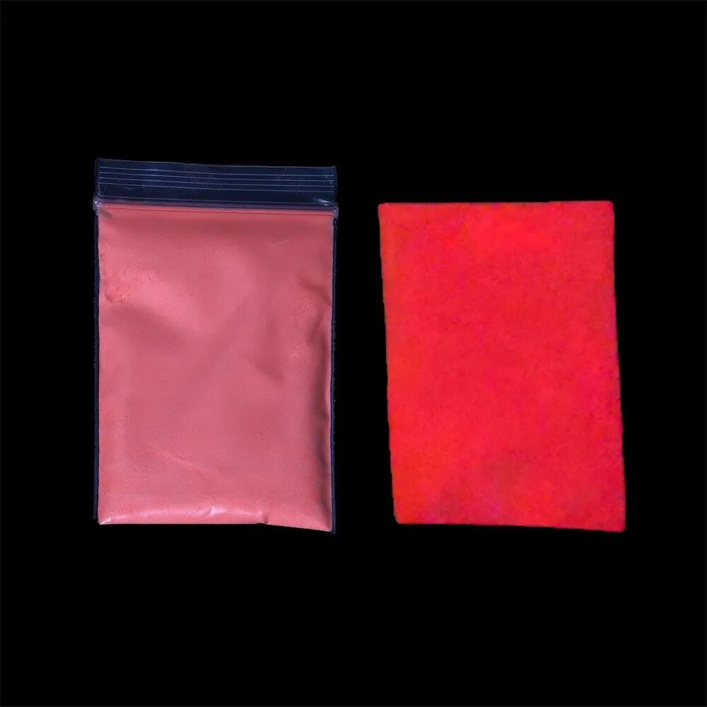 Люминофор порошок светящиеся в темноте светящийся 10 гр, цвет красная