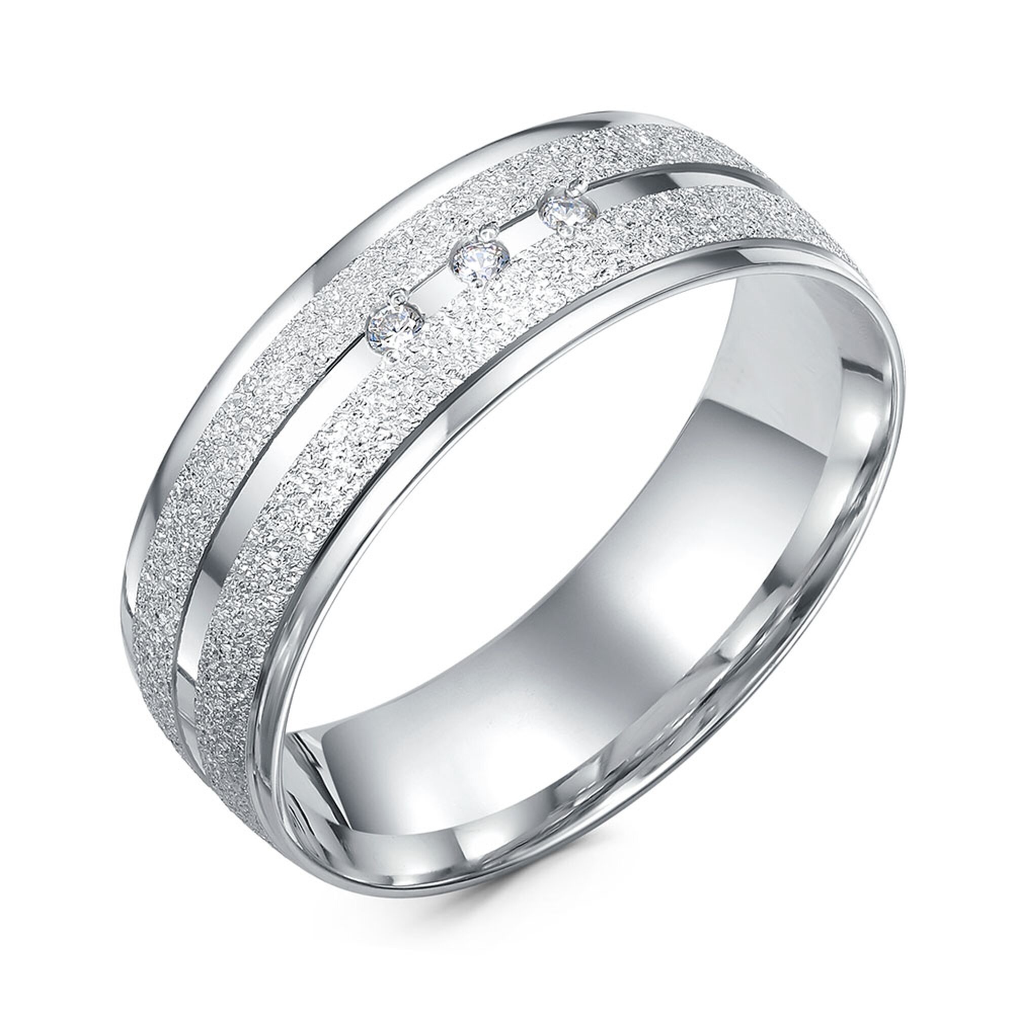 Кольцо, серебро, 925 проба, родирование, фианит