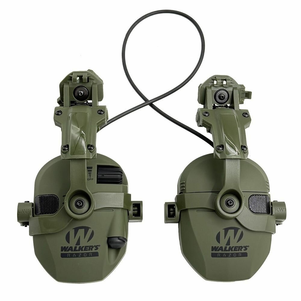 Walker's Razor Тактические наушники с шумоподавлением, версия для установки на шлем, охотничьи звукосниматели