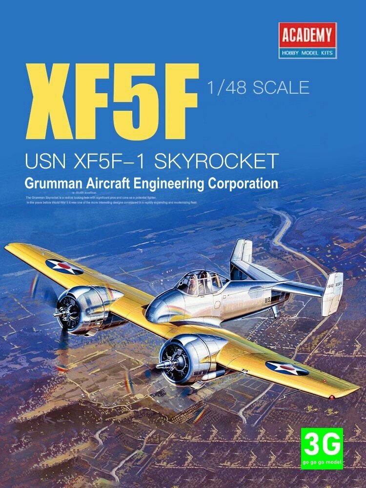 ACADEMY 12363 1/48 Сборная модель USN XF5F-1 Skyrocket