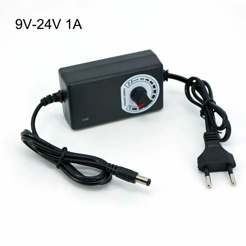 Регулируемый адаптер AC 220В в DC 9В-24В 1А (10В/12В/15В/18В/21В) зарядное 1000mA