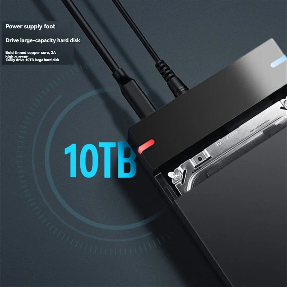 3,5-Дюймовый SSD-Диск 10 ТБ HDD-Бокс Для ПК-Ноутбука С Европейской Вилкой