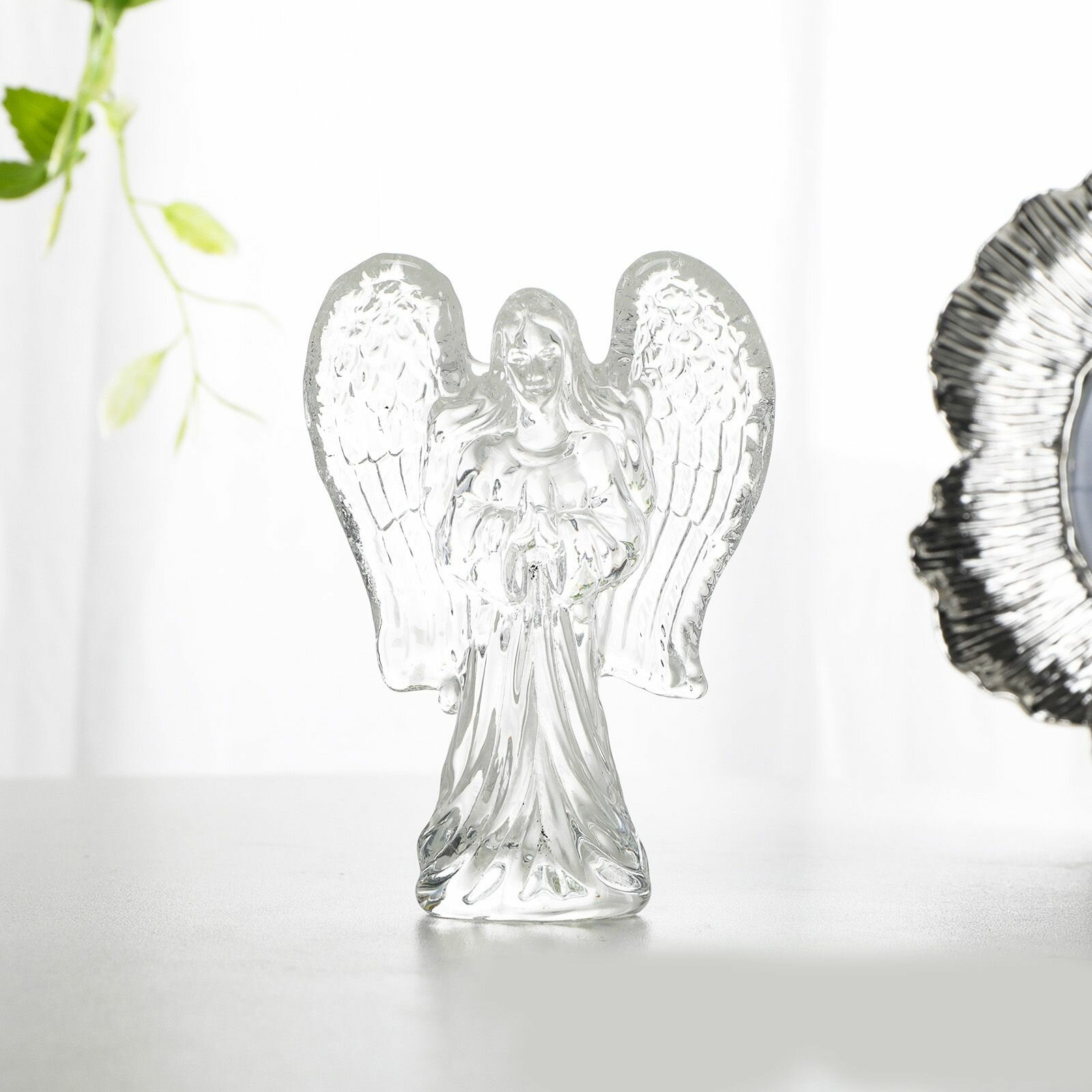 Ангельская Статуэтка Из Хрусталя В Forme Маленького Ангела Для Украшения Дома 10.00X7.00X2.50Cm