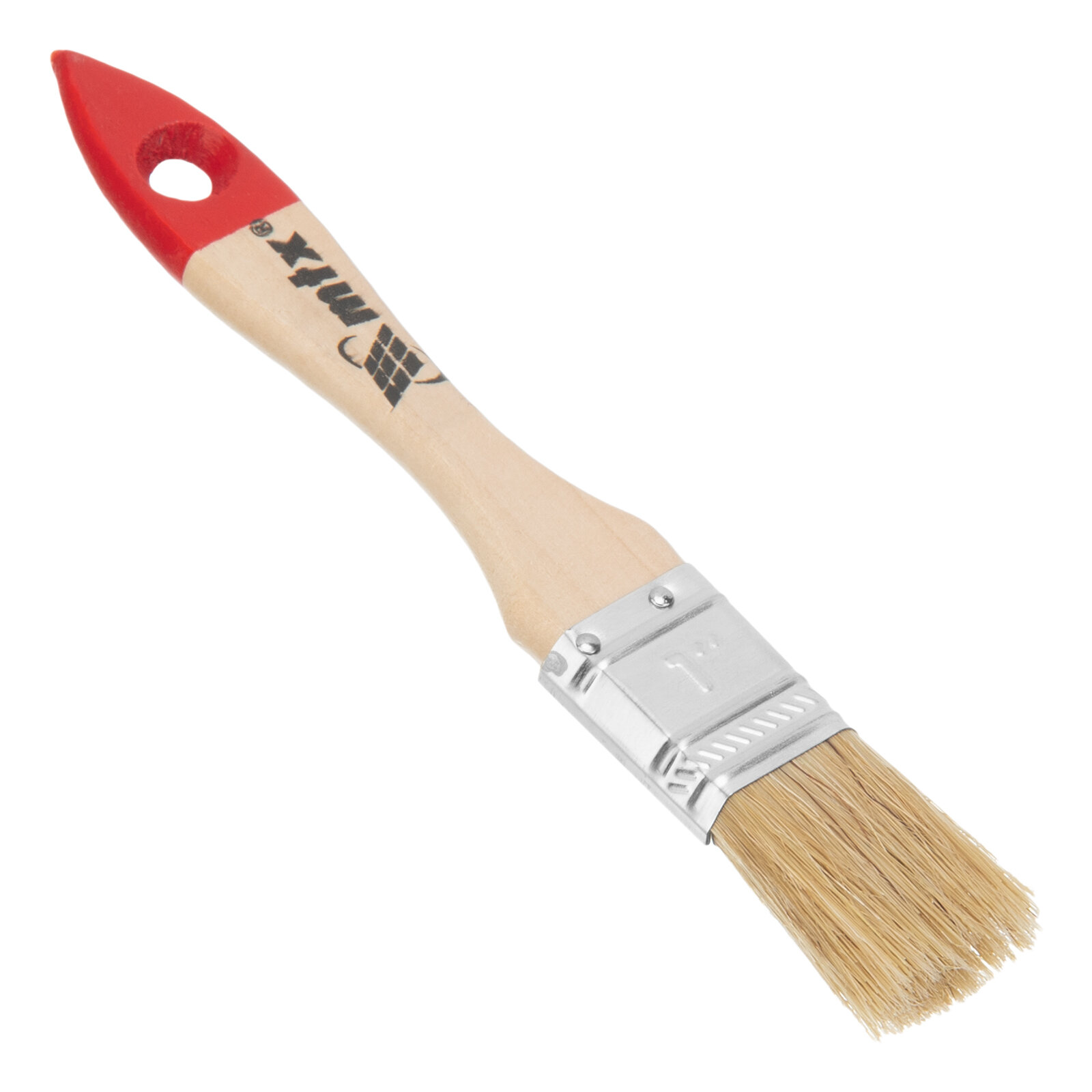 Кисть плоская "Стандарт" 1" (25 мм) натуральная щетина, деревянная ручка MTX 82520