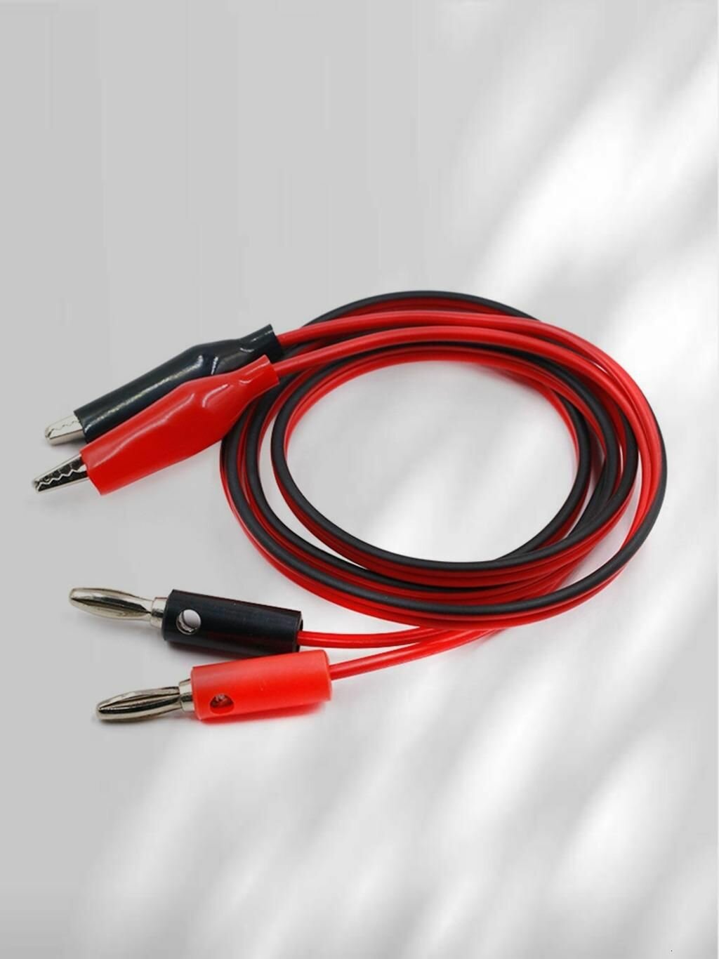 Кабель тестовый: штекер-банан/крокодил, 2 шт.