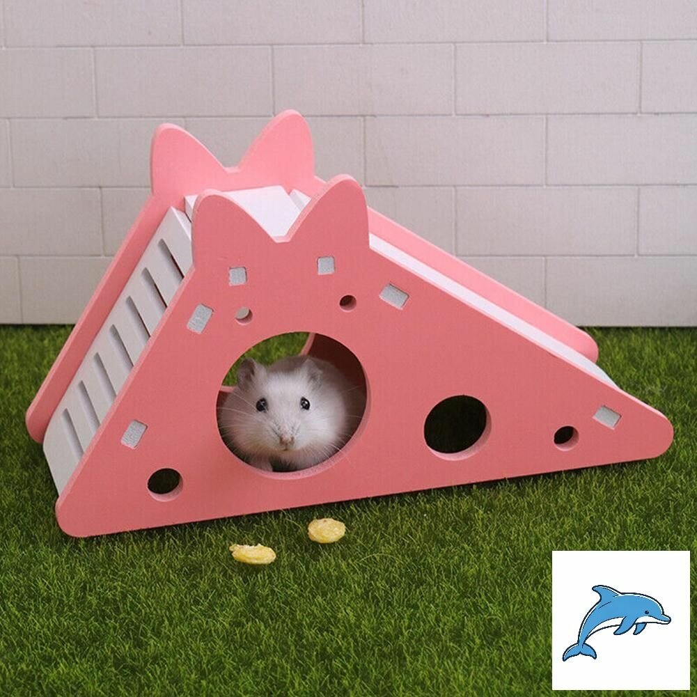 Игровой домик с лесенкой и горкой для грызунов подходит для хомяков, декоративных крыс и мышей, безопасный материал