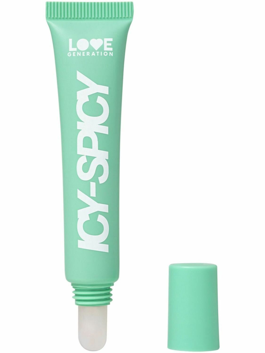 Love Generation Блеск плампер для губ Тон 03 Прозрачный сияющий Icy-spicy глянцевый, с эффектом увеличения объема губ, 7 мл