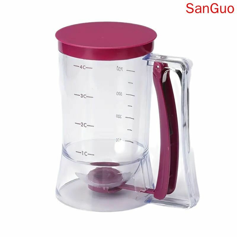 Разделитель жидкого теста ручной распределитель воронки с градуированной мерной чашкой, дозатор для выпечки