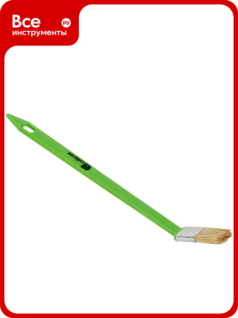 Радиаторная кисть, 25 мм натуральная щетина, пластиковая ручка СИБРТЕХ 83855