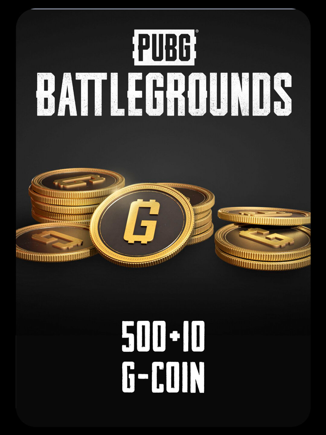 Игровая валюта PUBG: Battlegrounds - 500 + 10 G-Coin [Цифровая версия]