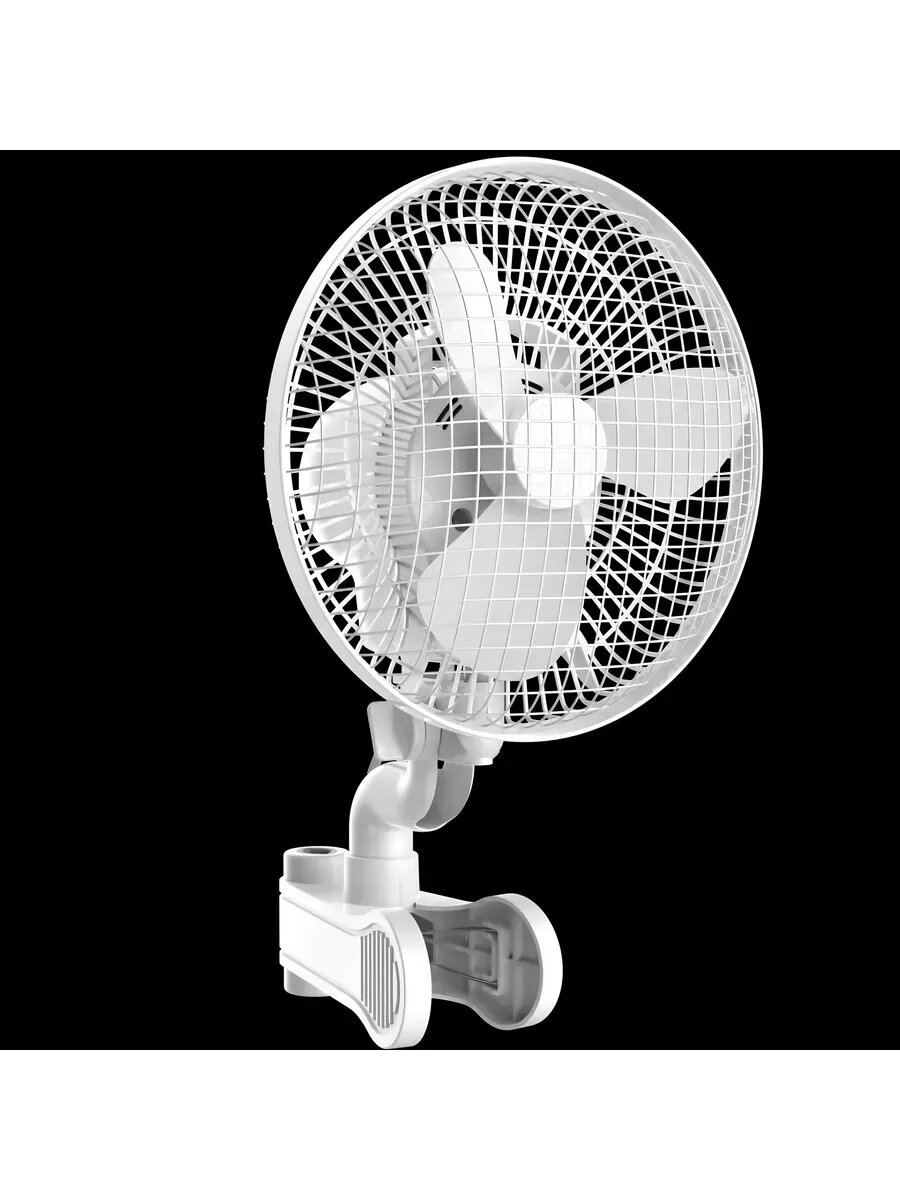 Вентилятор на обдув для гроубокса, с круглым зажимом 25W