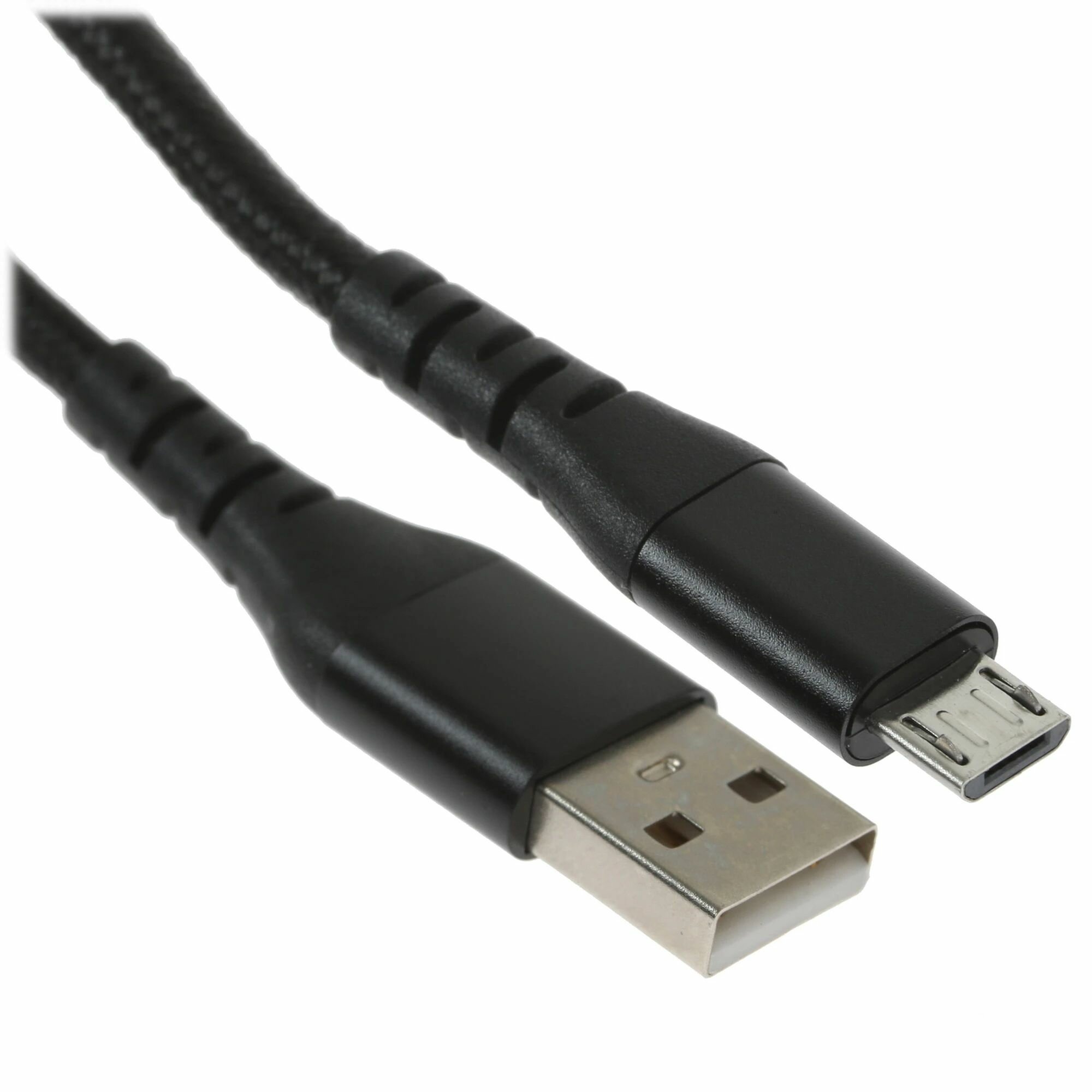 Кабель круглый DEXP micro USB - USB 2.0 Type-A черный 1 м