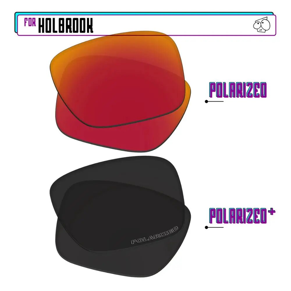 EZReplace линзы Oakley Holbrook Black P Plus-Red P