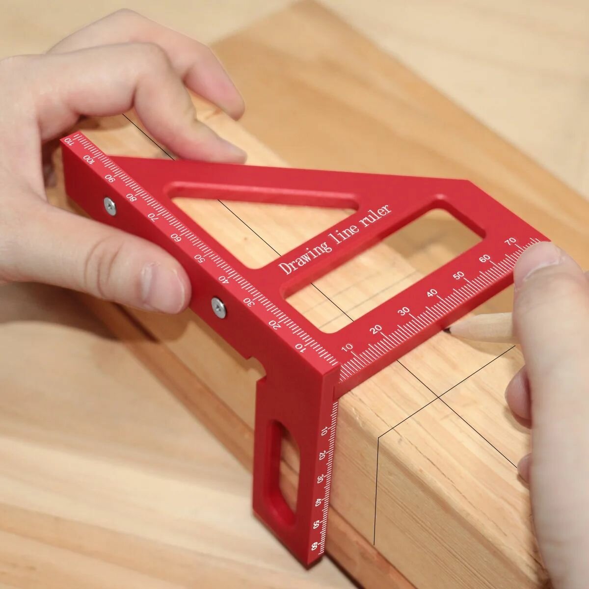 Квадратные линейки треугольников-транспортировщиков на 45 градусов/90 градусов