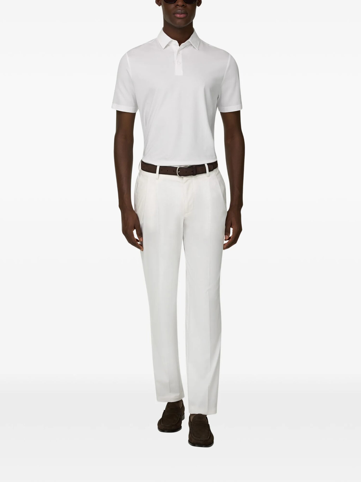 Брюки Boggi Milano Pleated trousers, размер 46, белый — фото 1