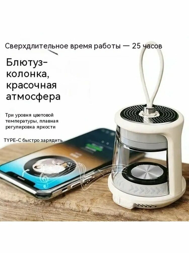 Многофункциональный Bluetooth-колоночный светильник для кемпинга