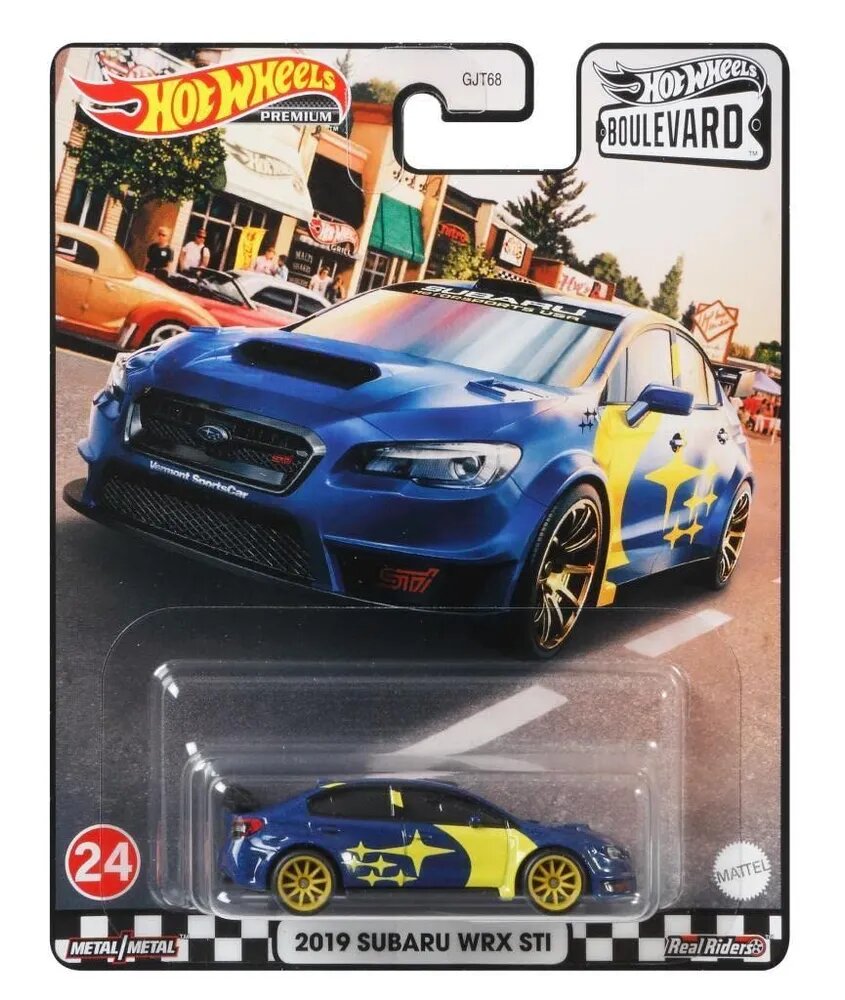 Машинка Hot Wheels премиальная 2019 SUBARU WRX STI/ GJT68-24-GRL97