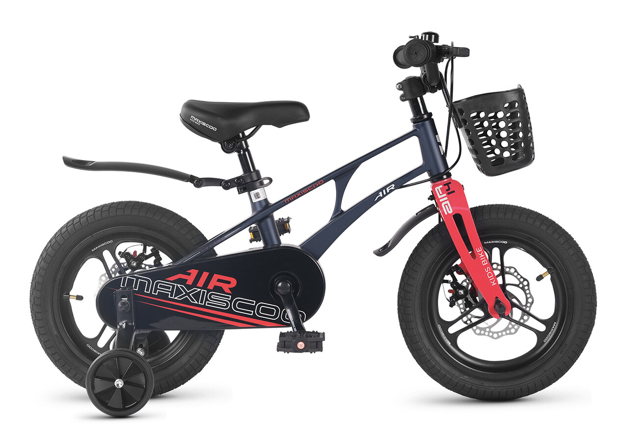 Детский велосипед Maxiscoo Air Pro 14' (2026) 14 Черный (90-105 см)