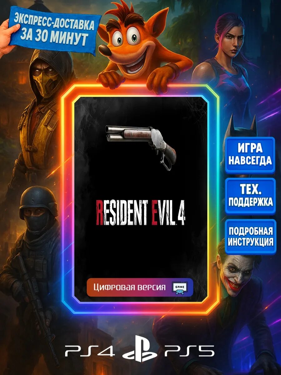 Resident Evil 4 особое оружие «Головолом» PS4/PS5 | Моментальная доставка | Ужасы
