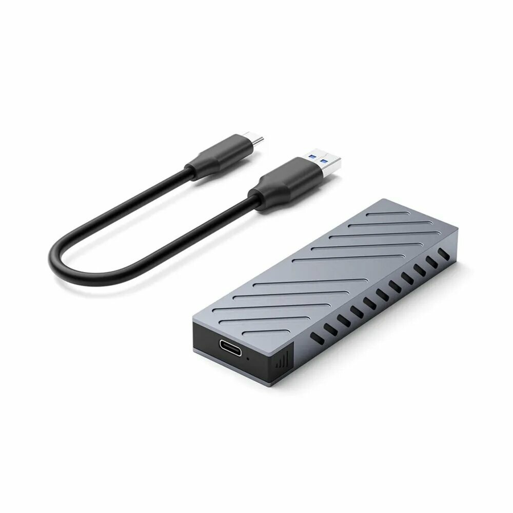 Корпус M2 SSD, адаптер NVMe, 10 Гбит/с, USB 3.2 Gen2 C, внешний, без инструментов