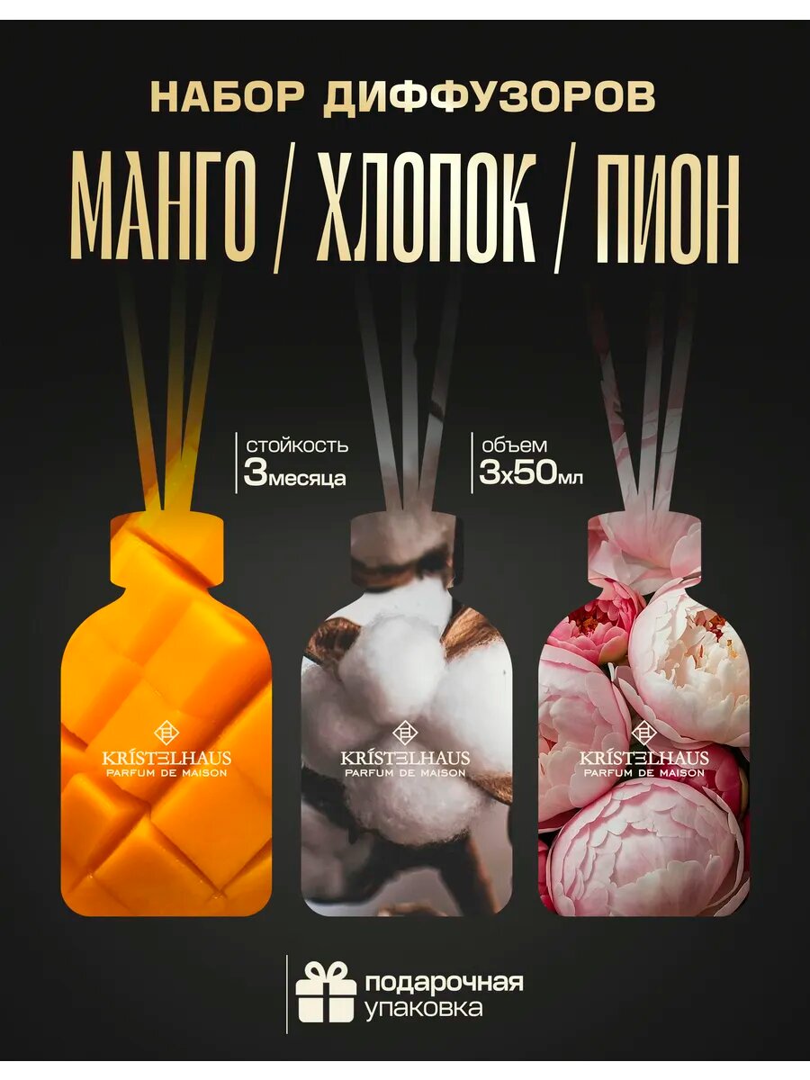 Диффузор для дома набор с палочками ароматизатор